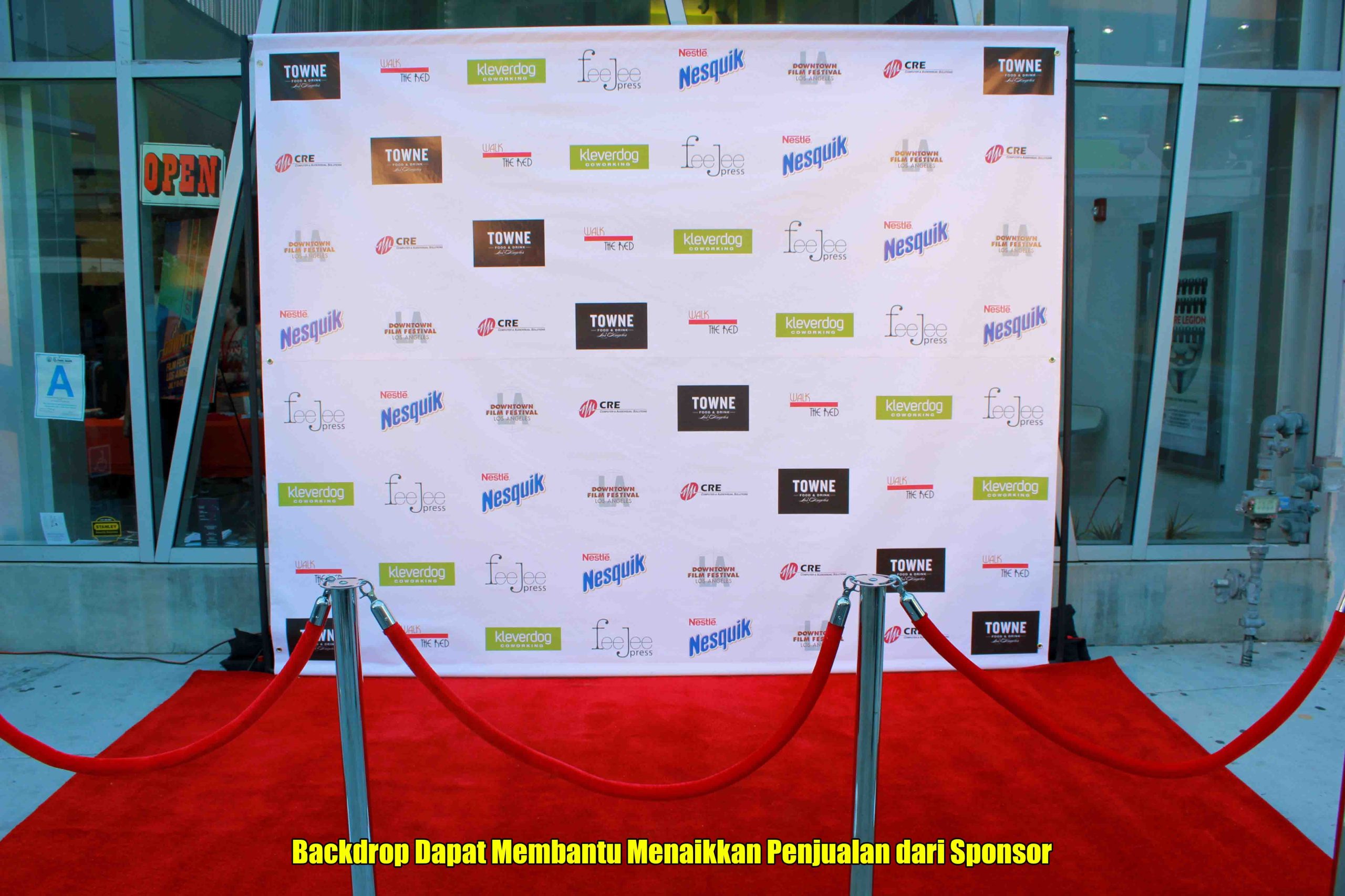 Backdrop Dapat Membantu Menaikkan Penjualan dari Sponsor - Jasa ...