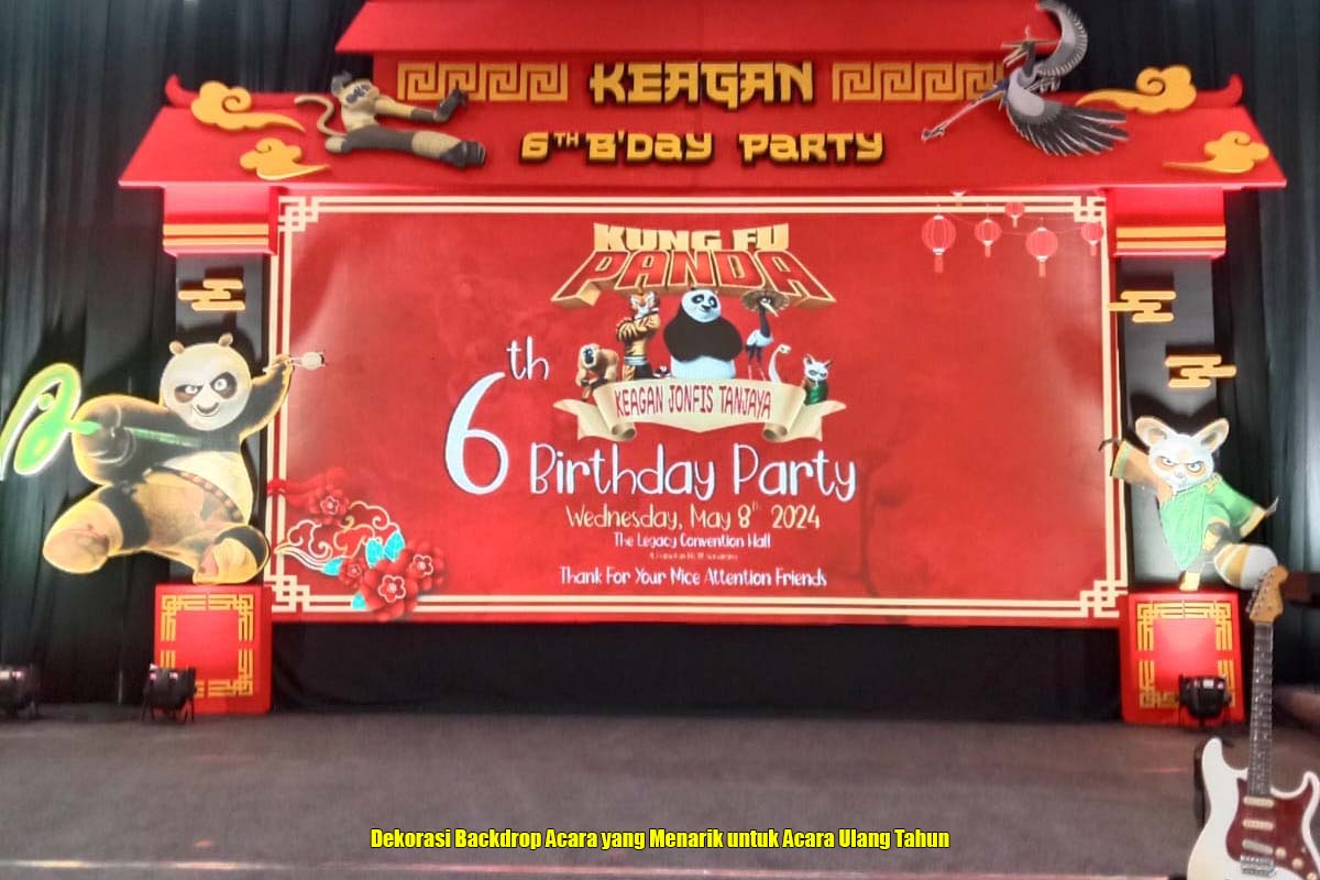 Dekorasi Backdrop Acara yang Menarik untuk Acara Ulang Tahun - Jasa ...