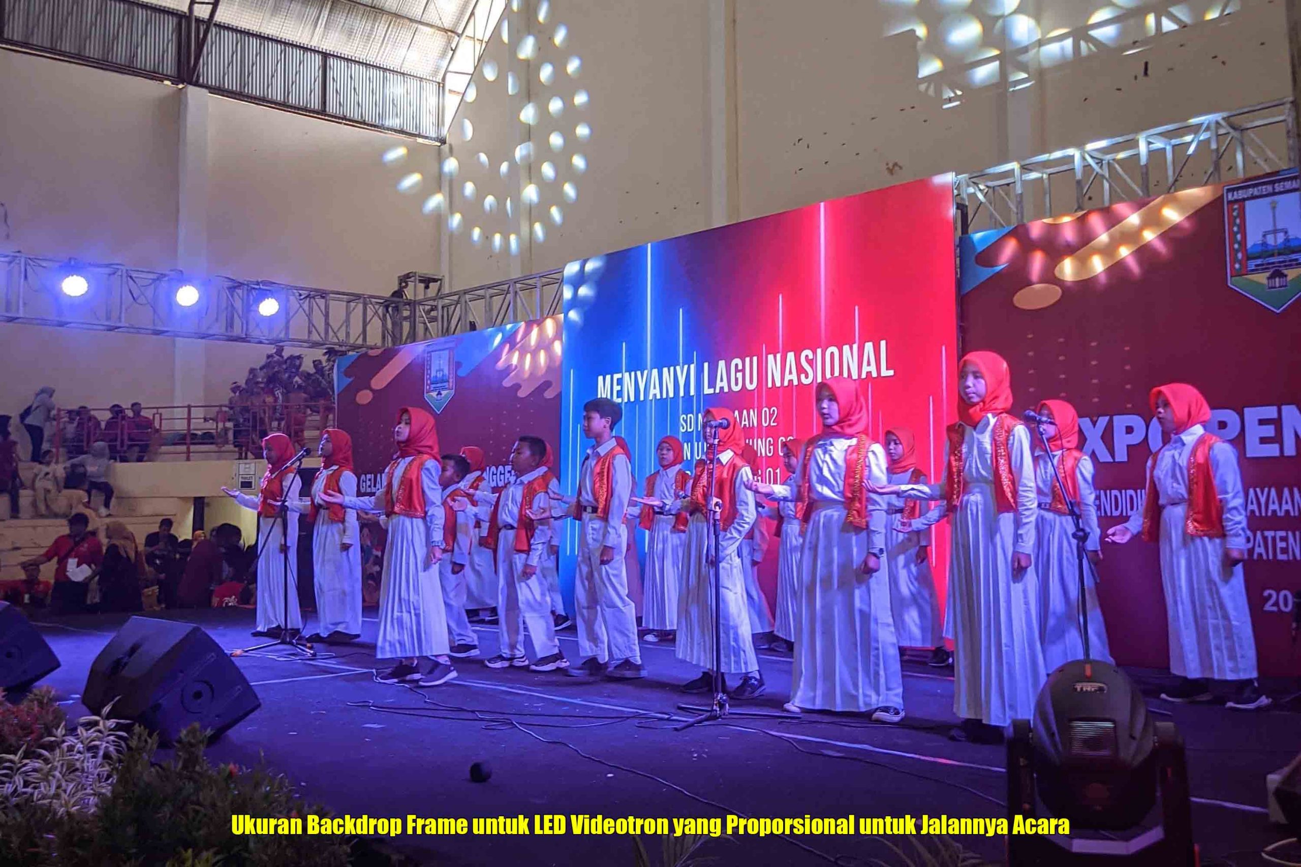 Ukuran Backdrop Frame untuk LED Videotron yang Proporsional untuk ...