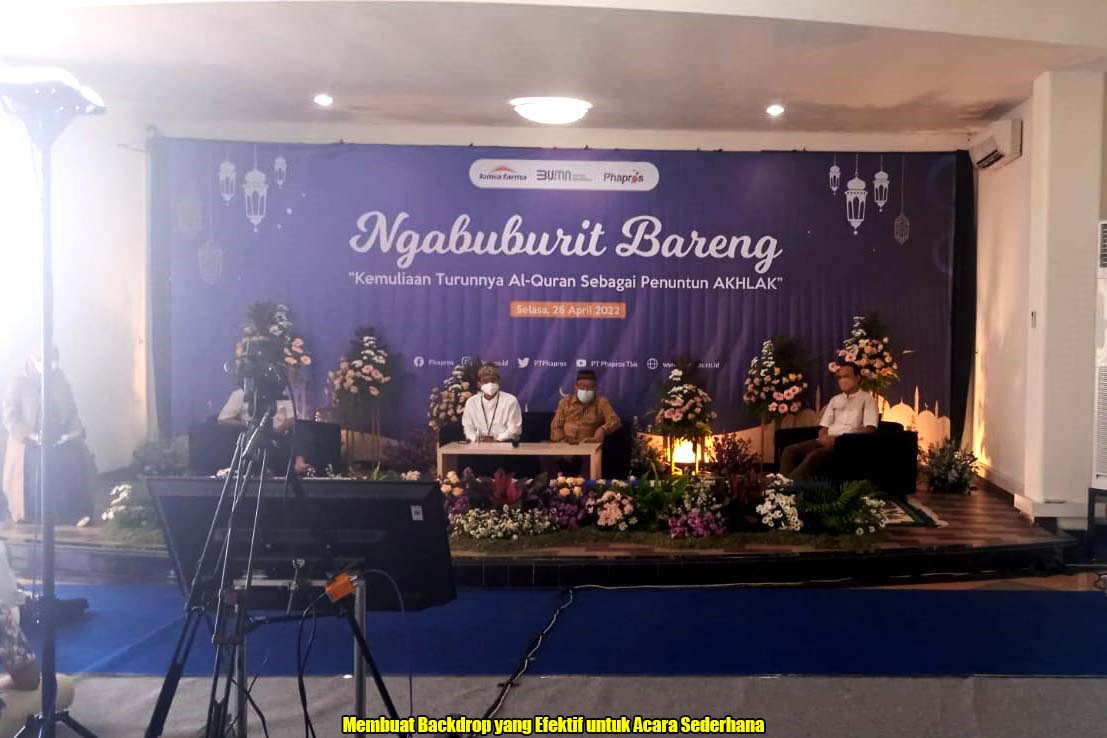 Membuat Backdrop yang Efektif untuk Acara Sederhana - Jasa Backdrop Acara