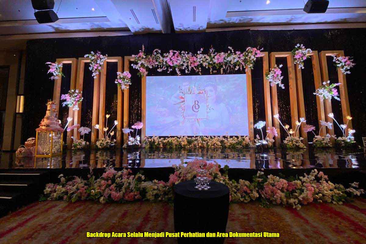 Backdrop Acara Selalu Menjadi Pusat Perhatian dan Area Dokumentasi ...