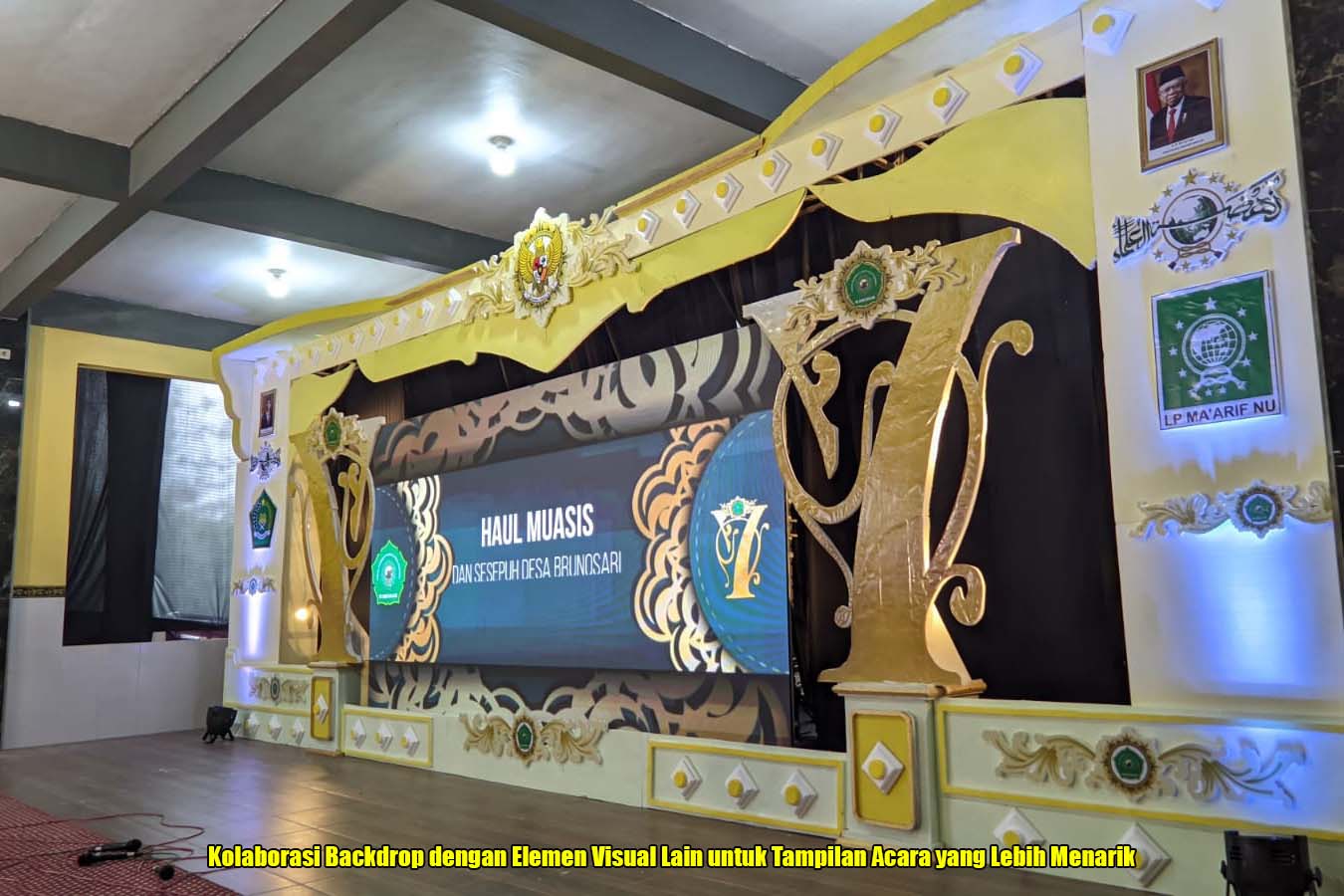 Kolaborasi Backdrop dengan Elemen Visual Lain untuk Tampilan Acara yang ...
